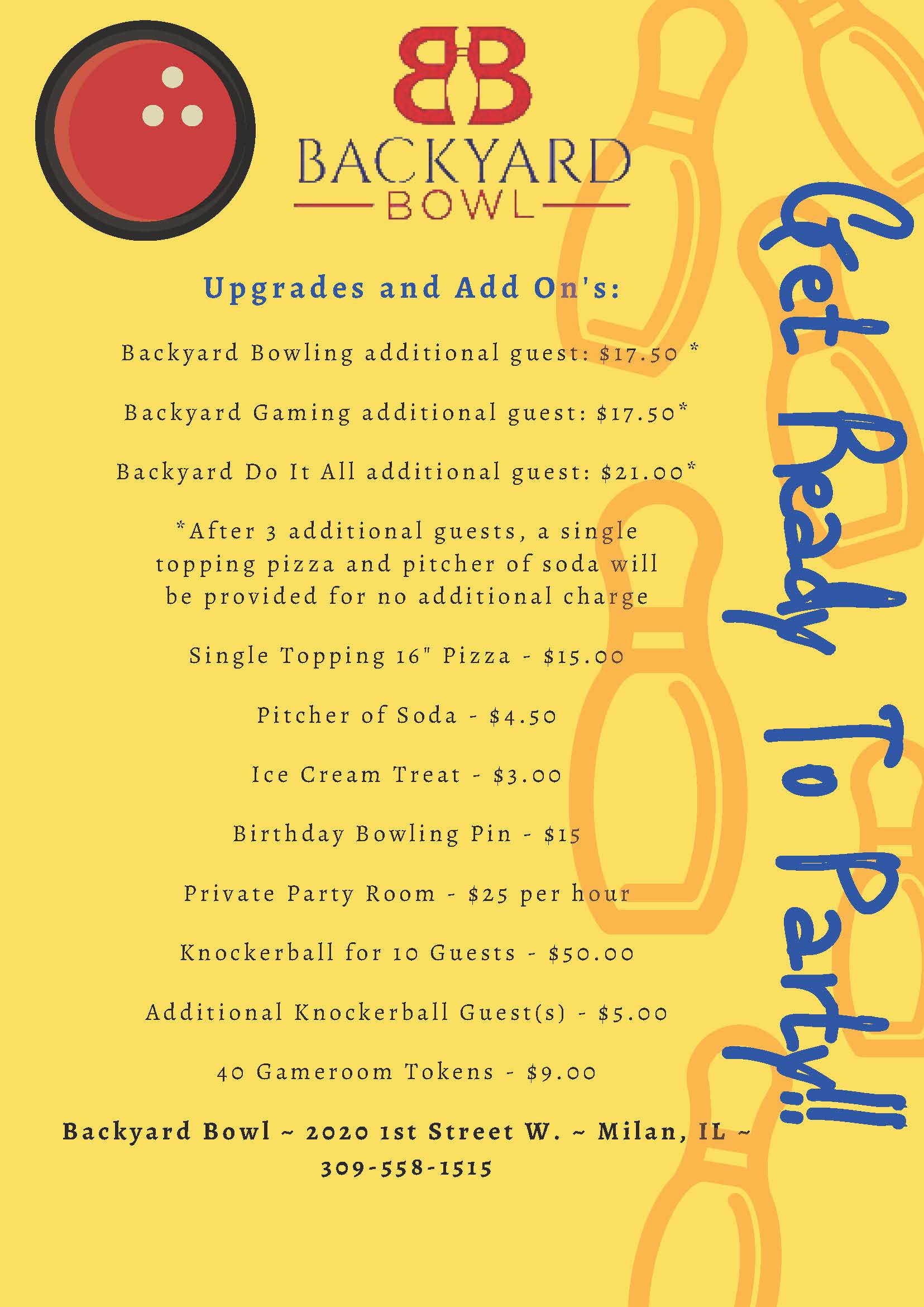 Birthday Party Packages